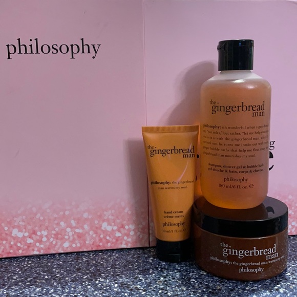 Philosophy | Bath & Body | Nwt Philosophy The Gingerbread Man 3 Pc Set ...